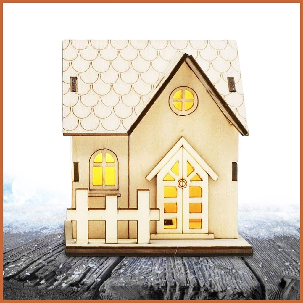 Light Up Village Houses LED Light House Winter Village House With ...