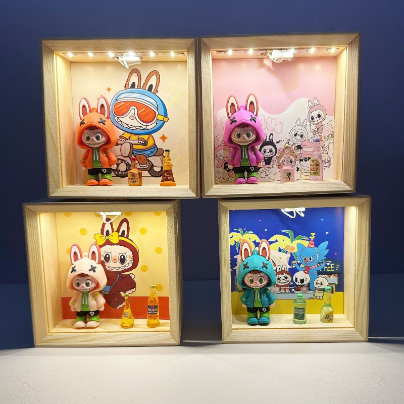 Labubu Doll Photo Frame Xiaoye Desktop Decoration Labubu Surrounding ...
