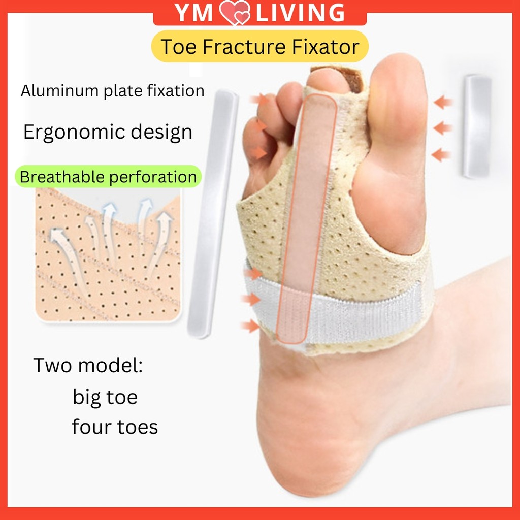 Toe Fracture Fixator Brace Splint Adjustable Hammer Toe Straightener ...