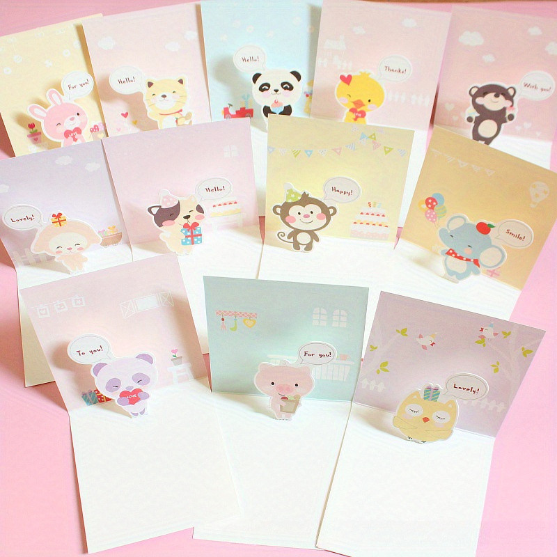 Adorable Pop-Up Cards: Perfect for Birthdays, Congratulations, Get Well ...