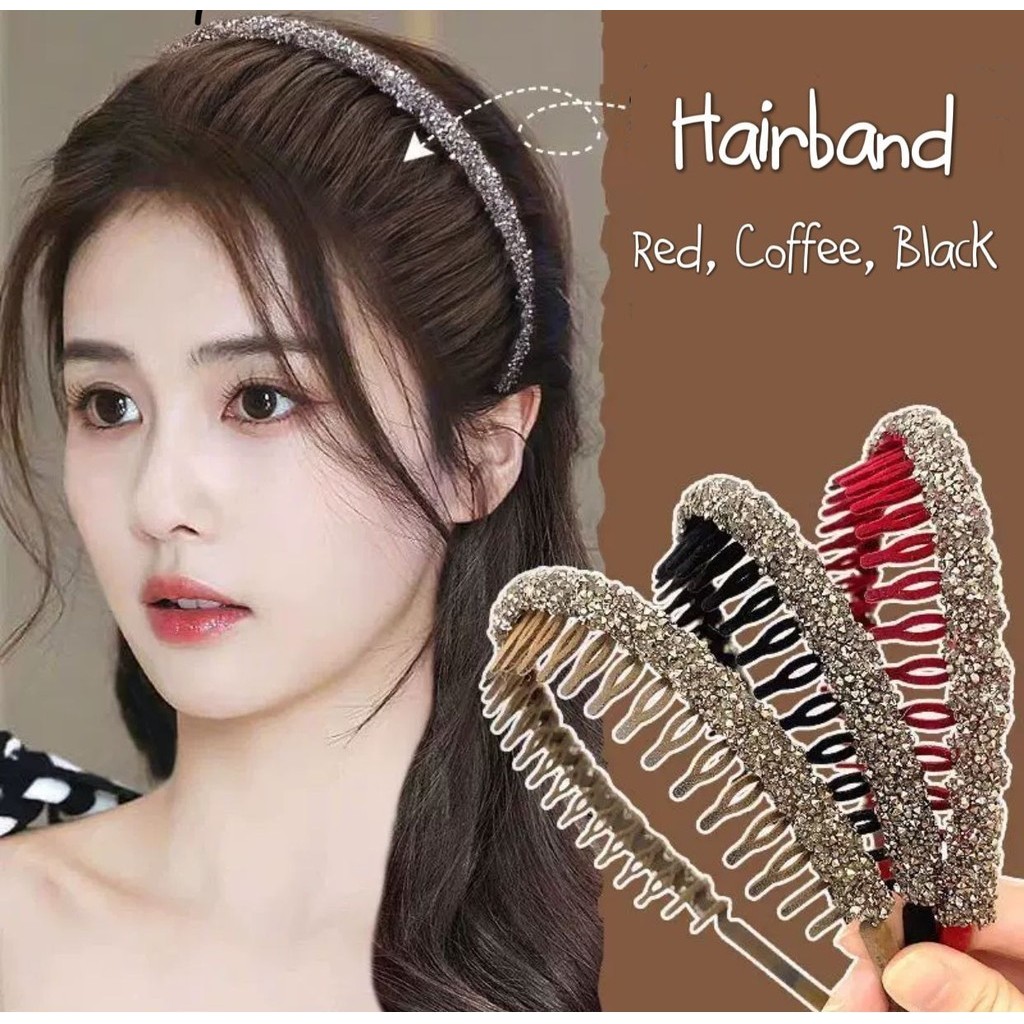 Korean Style Women's Hair Finishing Hair Accessories Hairband Headband ...
