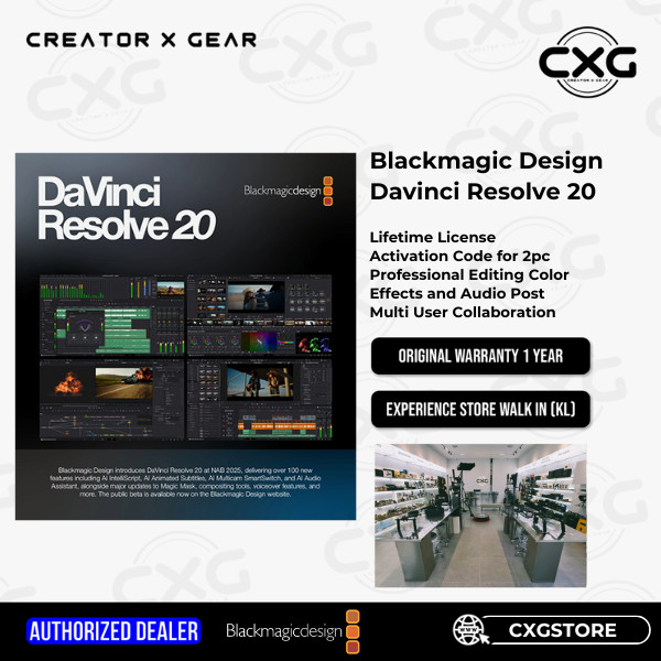 Blackmagic Design DaVinci Resolve Studio (Activation Card / USB Dongle ...