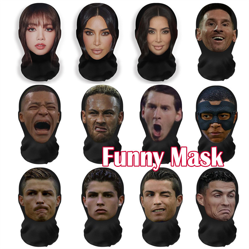3D Full Face Mask Kanye/Lil Uzi Vert Simulation Character Funny ...