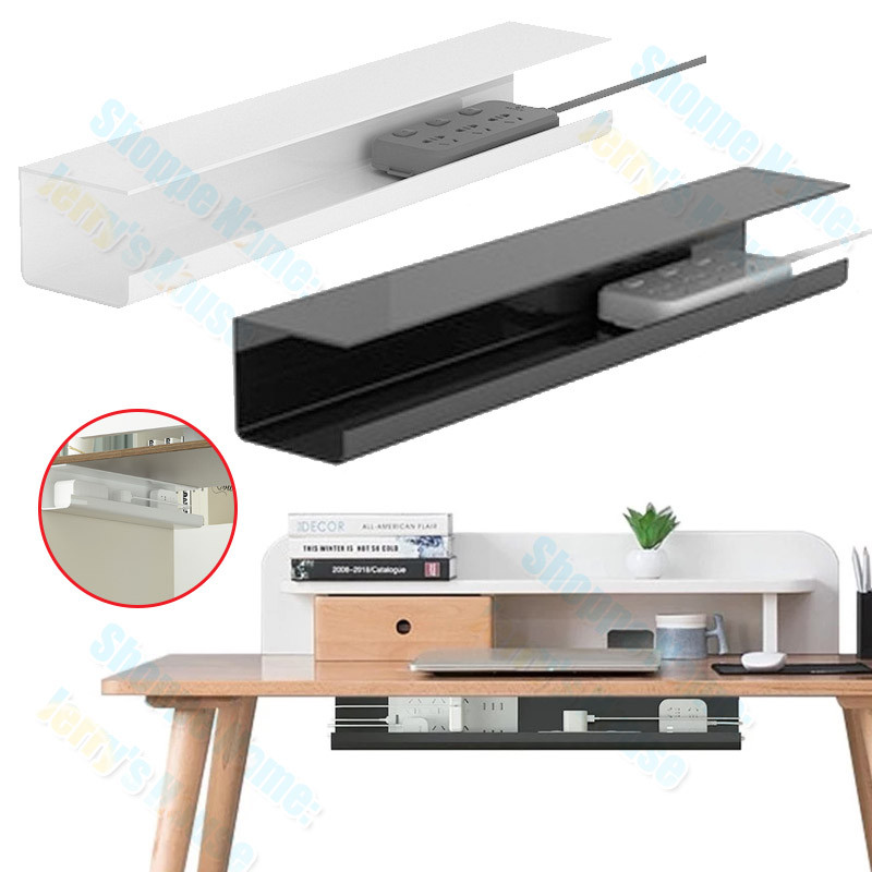 Under Table Cable Tray Cable Management Tray Under Desk Cable Wire ...