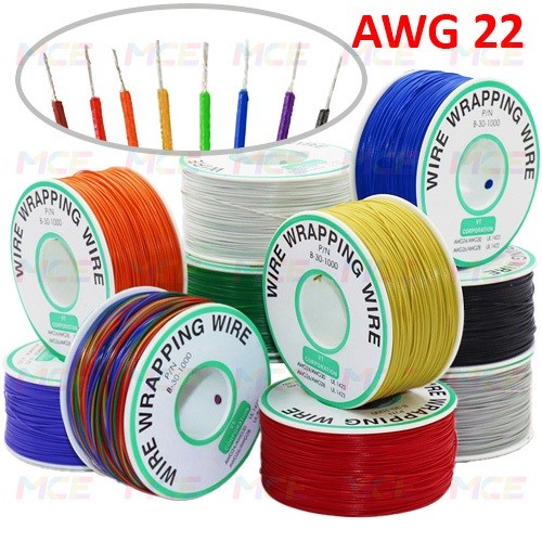 AWG 22 Single Core Cable Tin Copper 1M Wire OK Cable All Colors ...