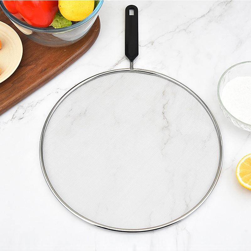 EPMN> Cooking Frying Stainless Steel Anti Splatter Guard Oil Net Grease ...