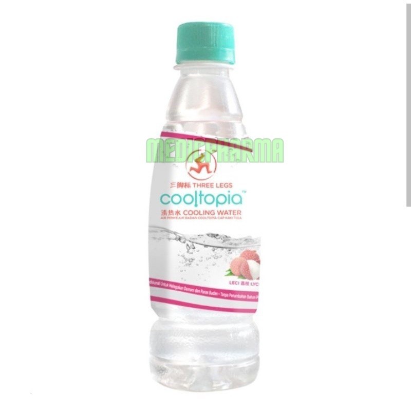 Three Legs Cooltopia Cooling Water Lychee 320ml | Shopee Singapore