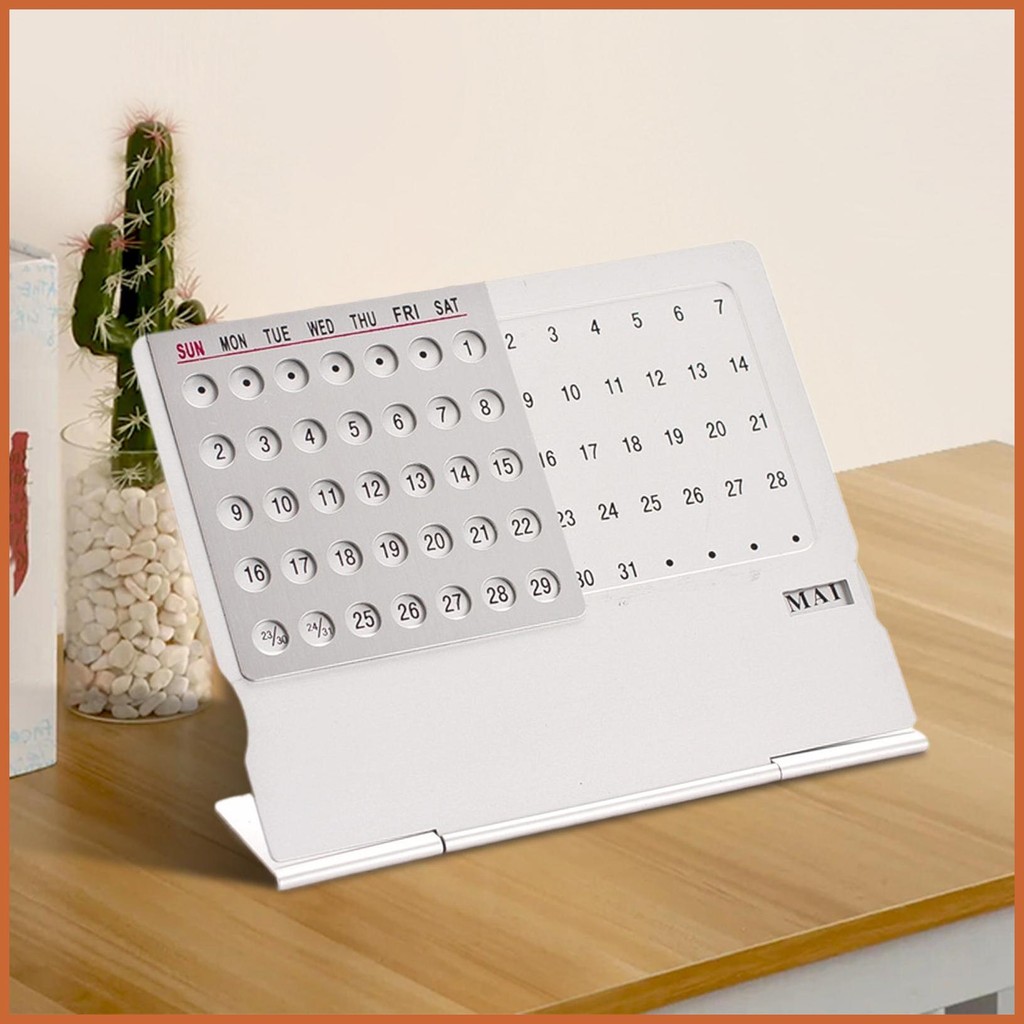 Standing Calendar Wedding Daily Stand up Calendar Small Desktop ...