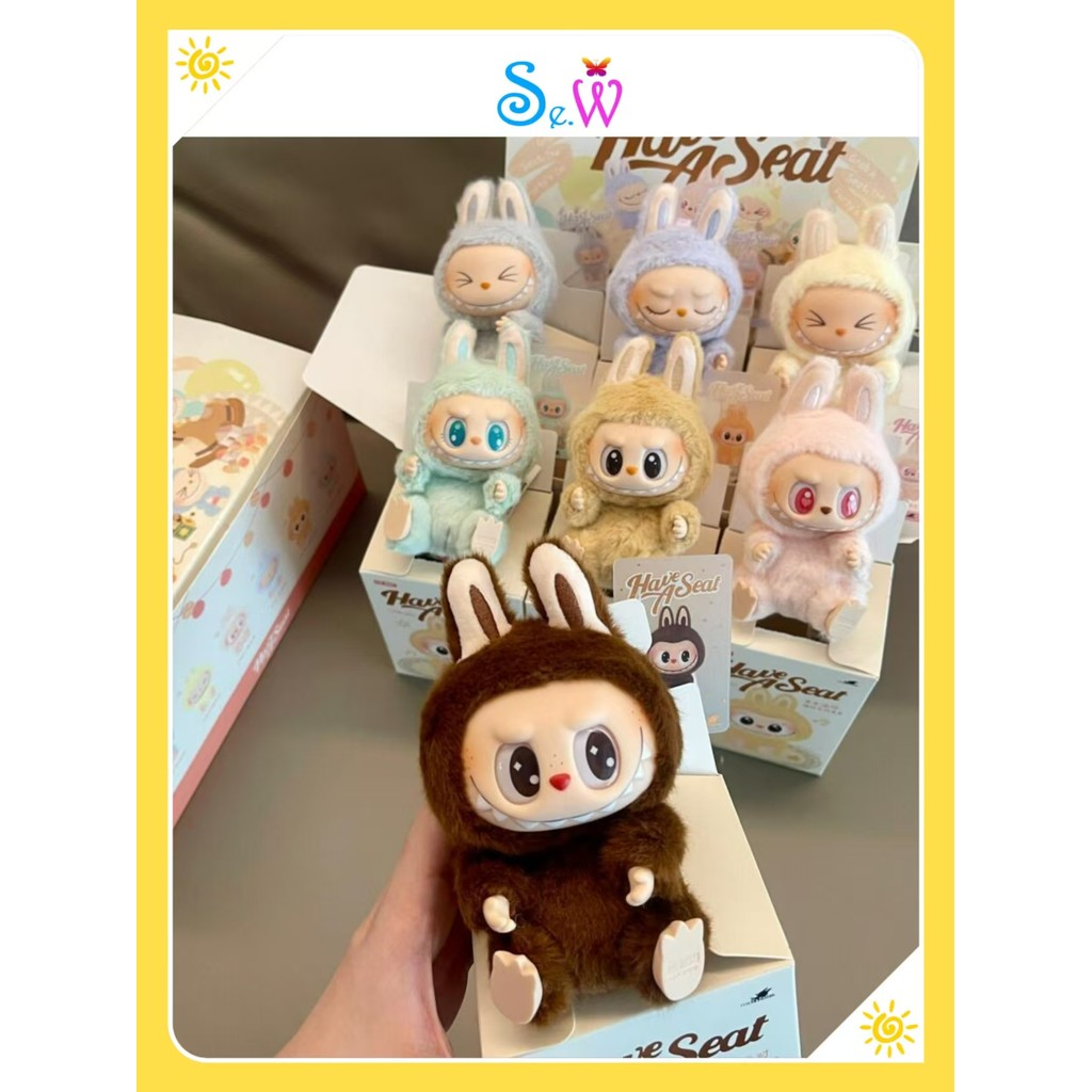 2024 labubu monsters V1 V2 macaron ethylene face series labubu doll box ...