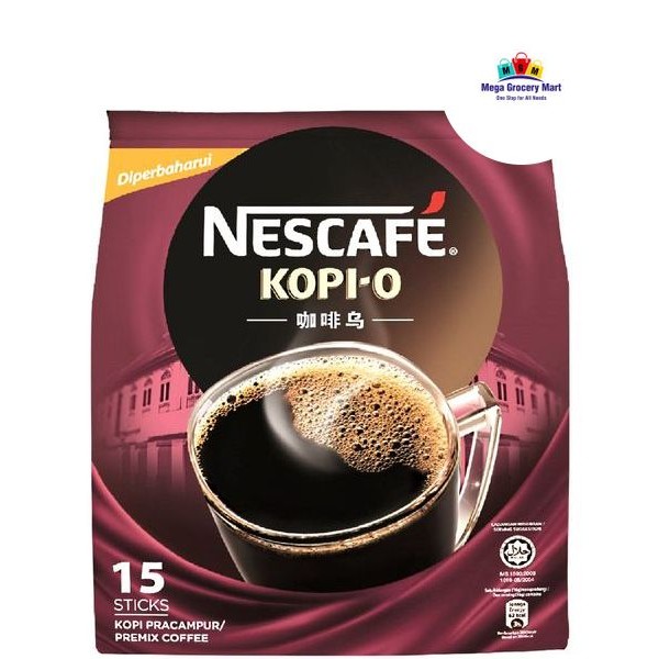 Nescafe Kopi O Instant Coffee15 Sticks 16g | Shopee Singapore