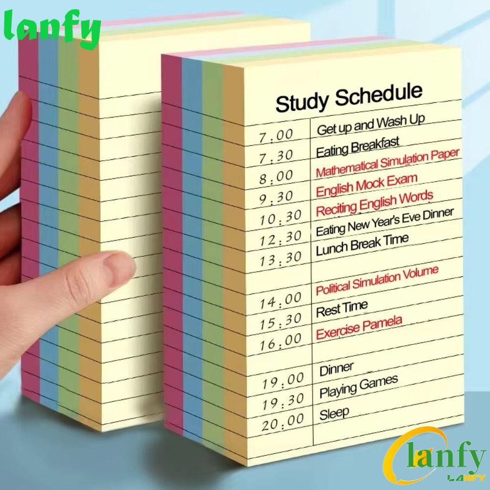 LANFY 200 Sheets Memo Pad Paper, To Do List Diary Line Sticky Notes ...