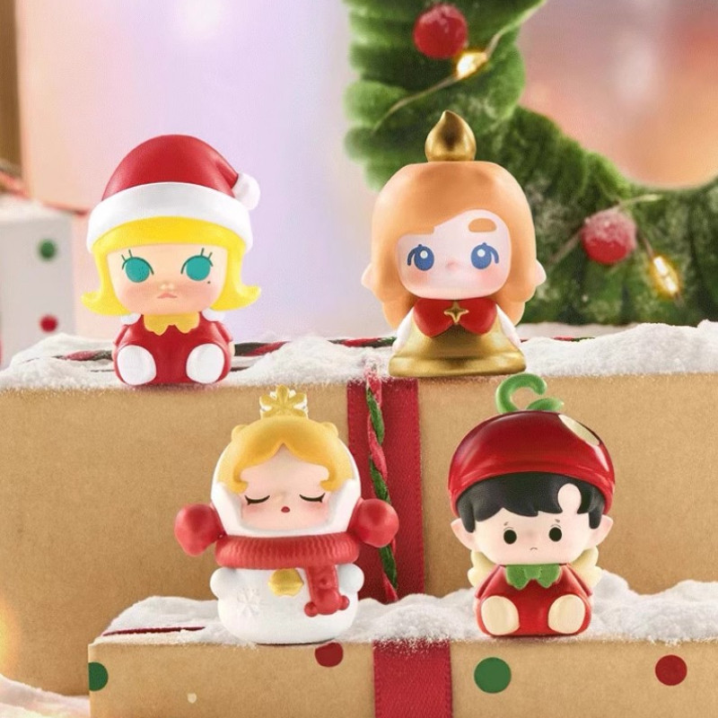 Popmart Genuine POP BEAN Labubu Christmas Series Doll DIY Ornaments ...