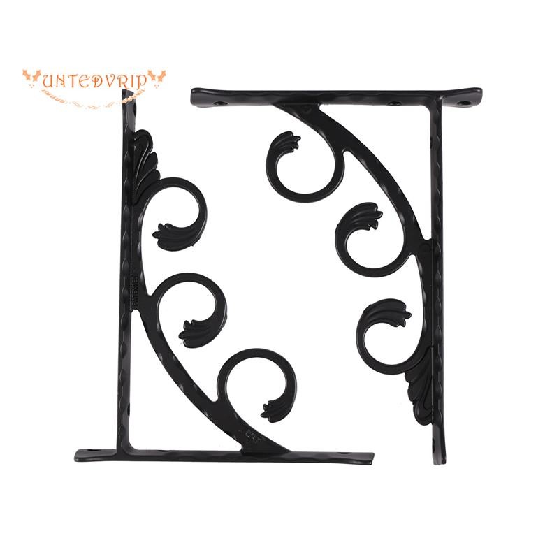 2Pcs Wall Mounted L Shaped Angle Bracket Multifuntional Brace Shelf ...
