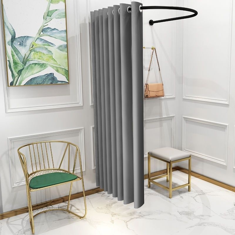 Clothing Store Display Stand Simple Fitting Room Door Curtain Portable ...