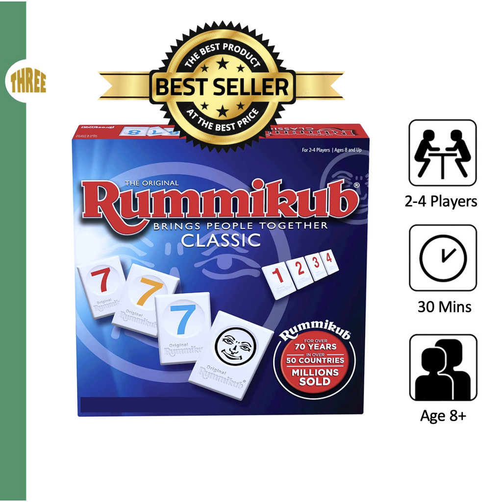 [SG STOCK]Rummikub Rummy Tile Game large number rummikub board game ...