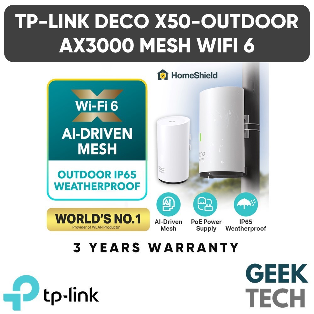 TP-Link Deco X50-Outdoor AX3000 Whole Home WiFi 6 Mesh IP65 ...