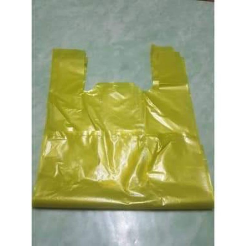 Combo of 20 yellow plastic bags for packaging, storing fruits, candies ...