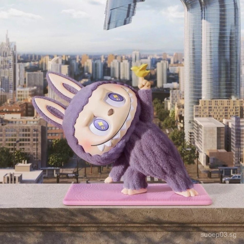 [1683People Collection]Genuine Pop Mart LABUBU Labubu Lazy Yoga Series ...