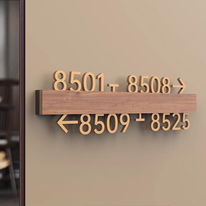 Entry House Number Plate Customized Box Signage Plate B & B Room Number ...