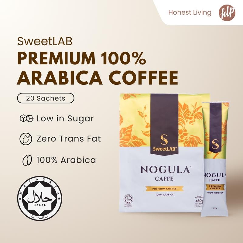 SweetLAB Nogula Caffe 100% Arabica 3 in 1 Instant Coffee - Low Sugar ...