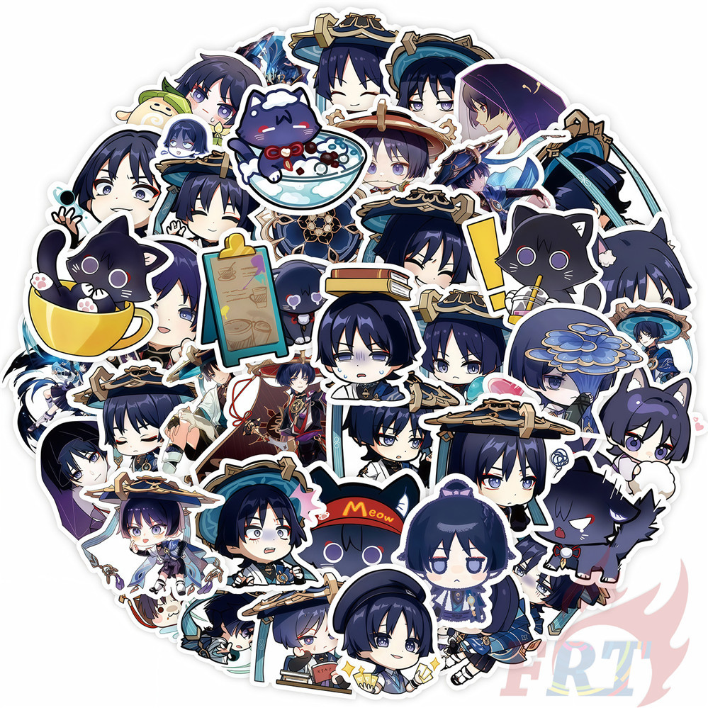 100Pcs/Set Genshin Impact . Wanderer Stickers Fashion DIY Decals Doodle ...