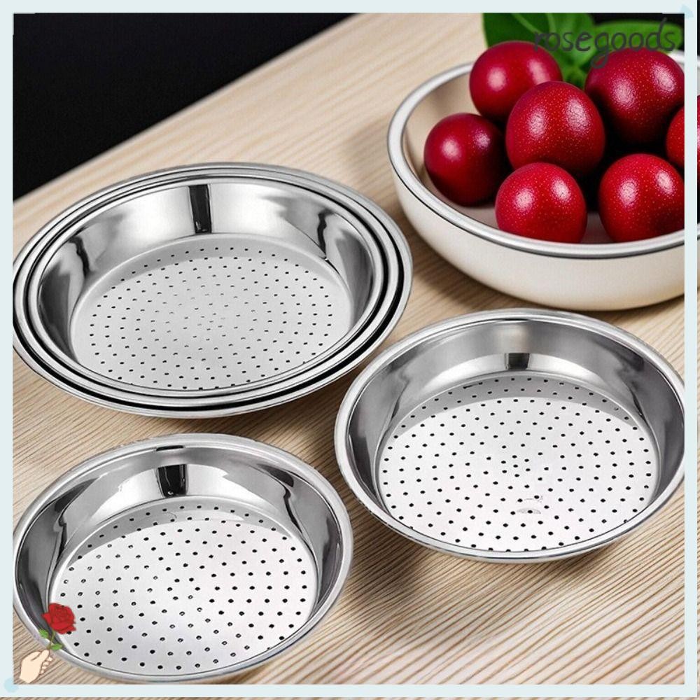 ROSEGOODS1 28/30/32/34cm Steaming Tray, Dumplings Fish Stainless Steel ...
