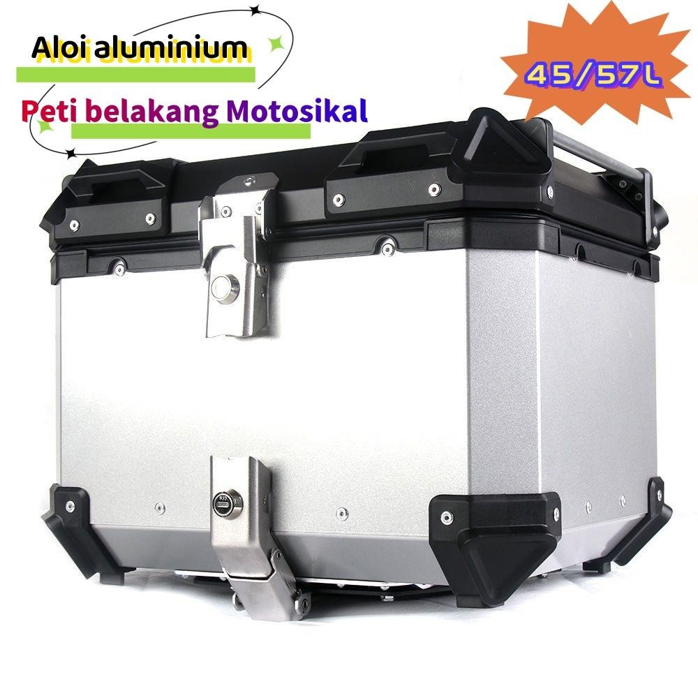 45L/57L Motorcycle box Aluminum top box With Universal Base Plate ...