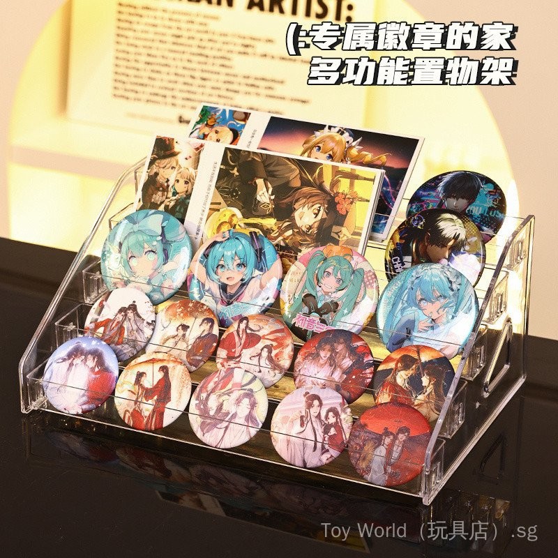 sg Bar Display Stand Desktop Storage Box Acrylic Millet Standee Stand ...