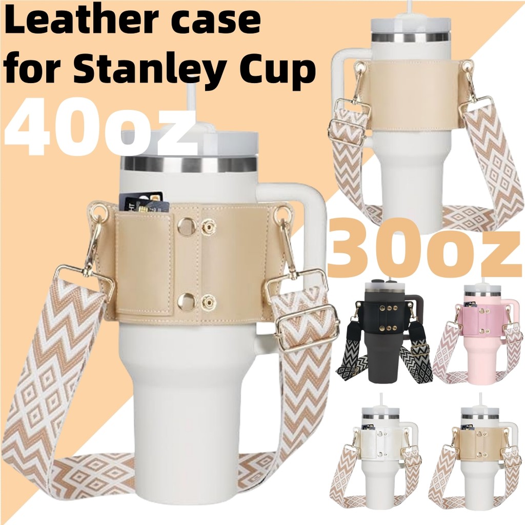 30oz40oz stanley Cup Leather Cup Holder with Fashion Widened Adjustable ...