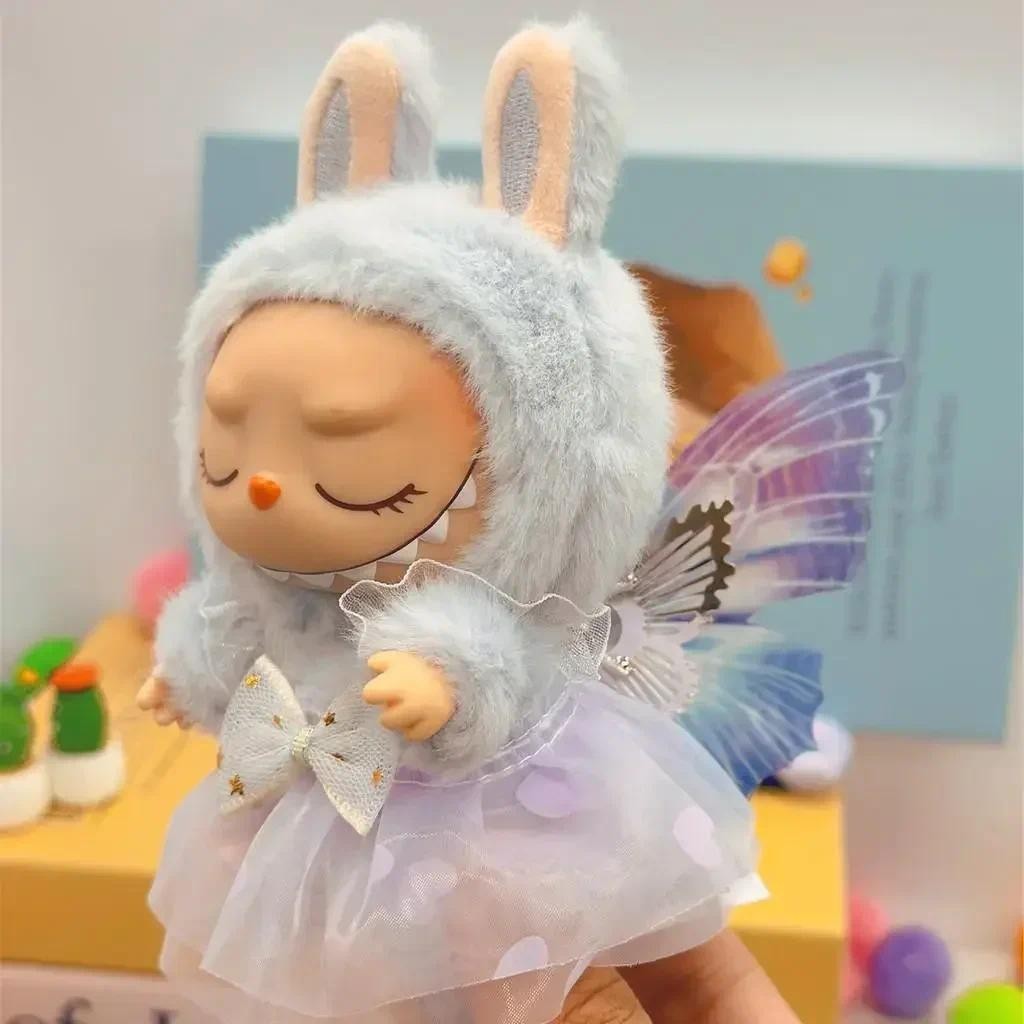 Labubu Clothes V2 V1 Butterfly Fairy Wings Purple Heart Dress for ...