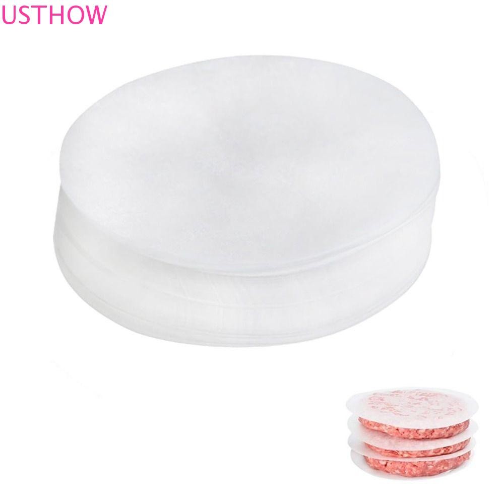 USTHOW 200Pcs Parchment Papers, White Non Stick Hamburger Patty Paper ...
