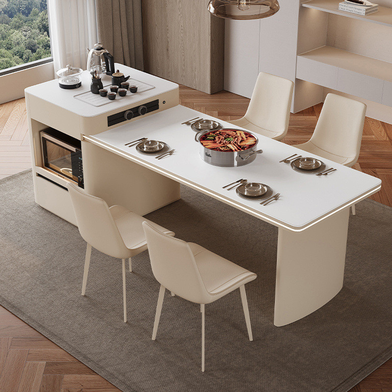 【Free Installation】SN Dining Table Sintered Stone Kitchen Island Dining ...