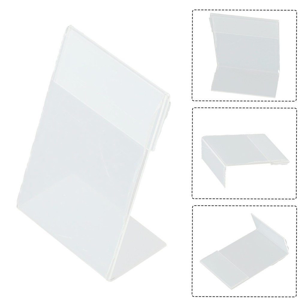 ⭐COLORFUL⭐Transparent Acrylic Display Stand Desk Display Card Stand ...