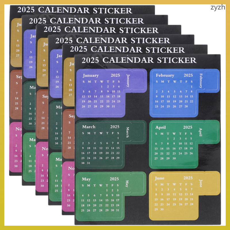 Monthly Planner Stickers 2025 Decals Index Notes Tabs Calendar Paper ...