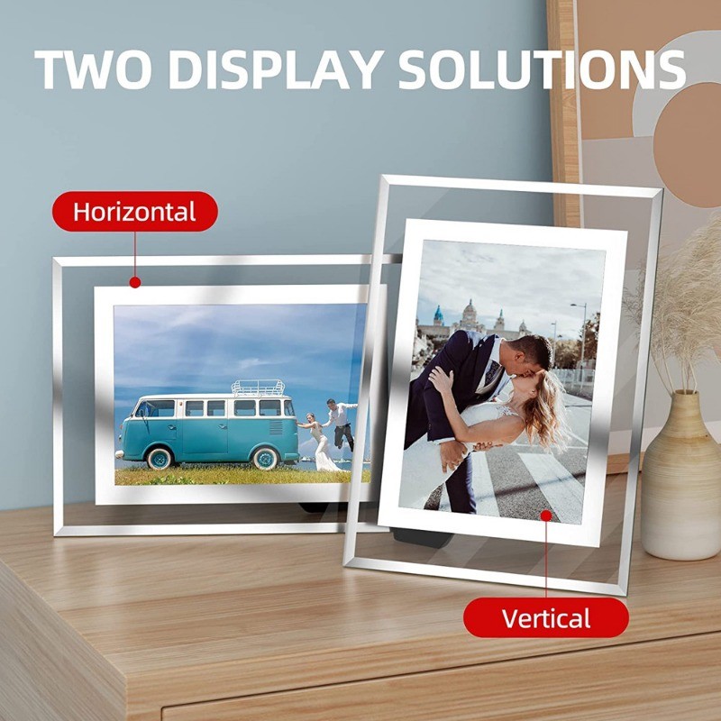 4R/6R/A4 Crystal Glass Photo Frame Certificate Wedding Photo Frame ...