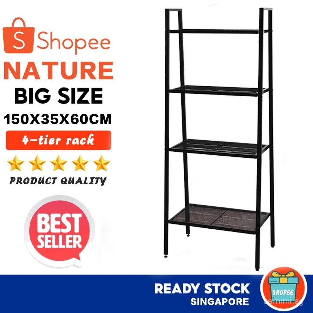 4-tier rack book shelf shelf storage plant rack organizer tier rack ...