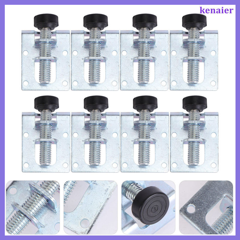 8 Pcs Riser Height Furniture Adjustment Legs Steel Leveling Feet Chair ...