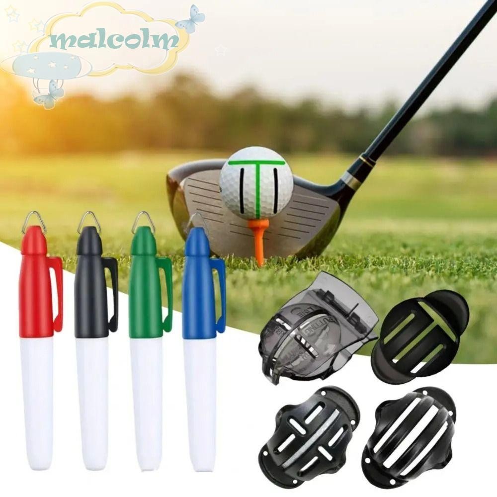 MALCOLM 8Pcs/Set Golf Ball Line Marker Set, Vibrant Colors Precision ...