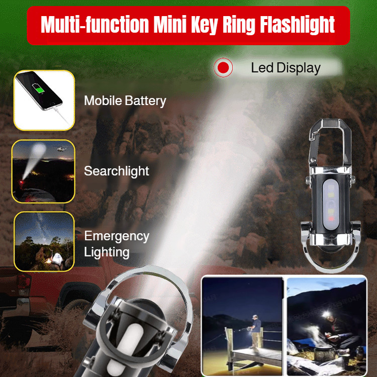 𝐁𝐔𝐘 𝟏 𝐅𝐑𝐄𝐄 𝟤 [Super Value Promotion] Multi-function Keychain Light ...