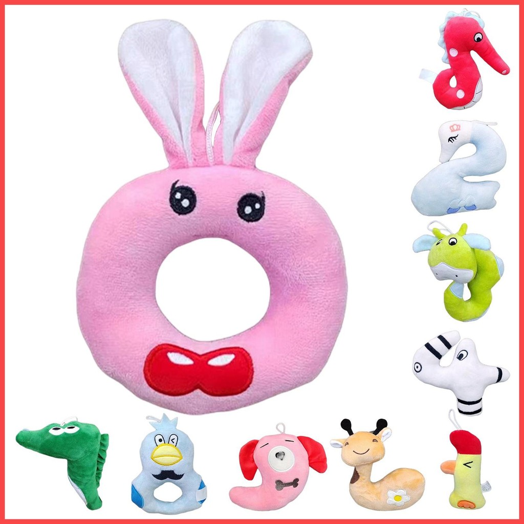 Number Plush Portable Educational Plush Toys Cute Number Doll Toys Soft ...