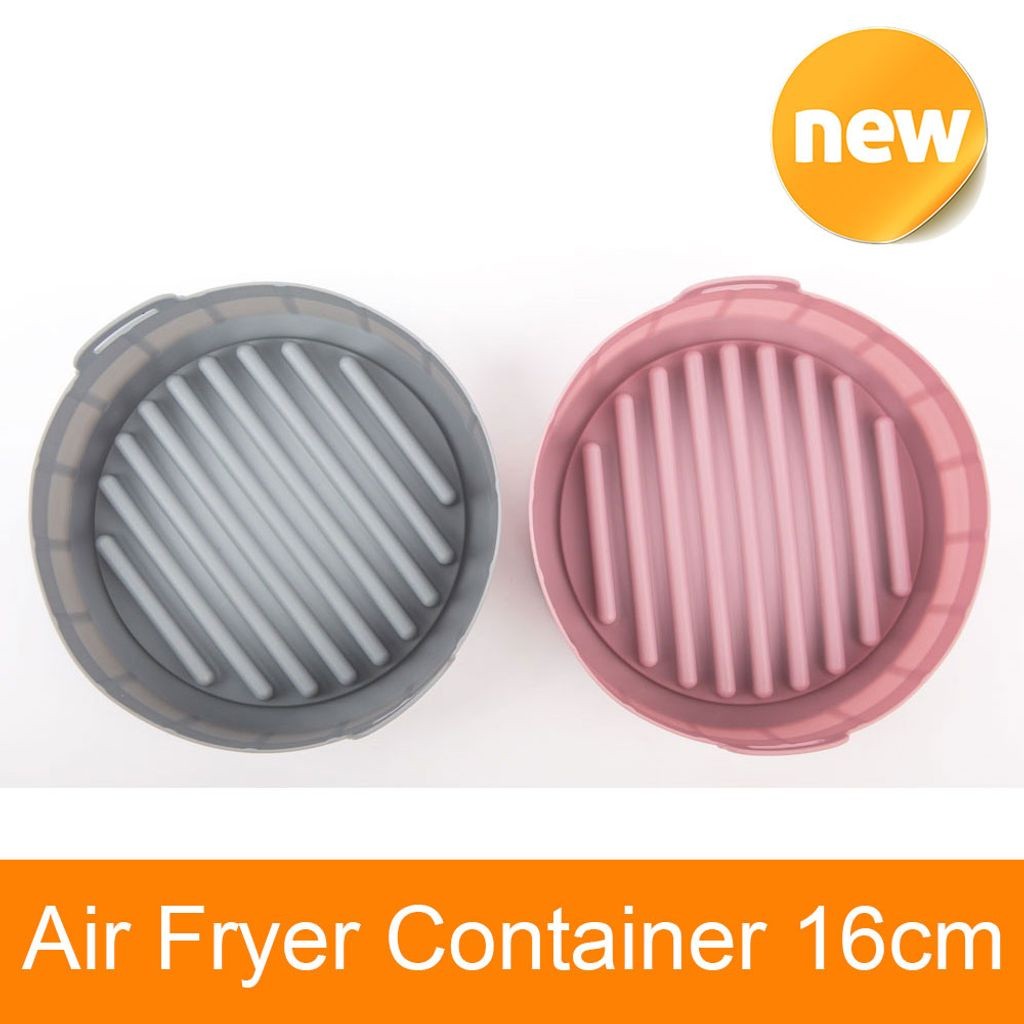 Silicone Fry Pot Light Airfryer Container 16cm Air Fryer Microwave Oven ...