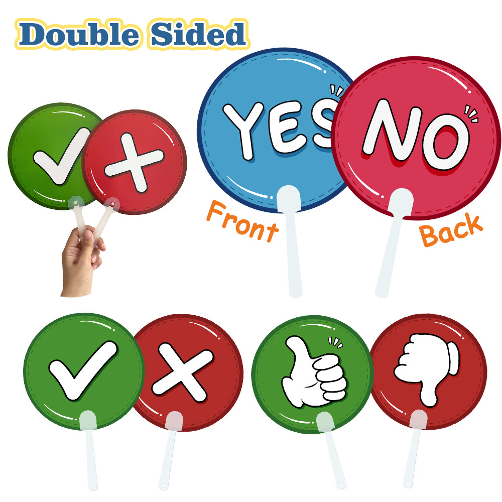 Double-Side Yes & No Correct & Wrong Thumbs Up & Thumbs Interaction ...