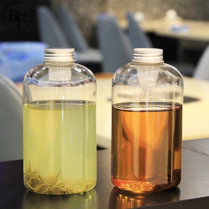 500ML Disposable Plastic Bottle Cold Extraction Tea Bottle With Filter ...