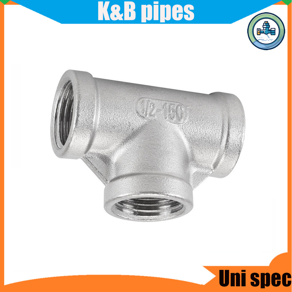 【KH2】SUS304 Tee Fitting, Female, External, Threaded, Tee, Water Pipe ...