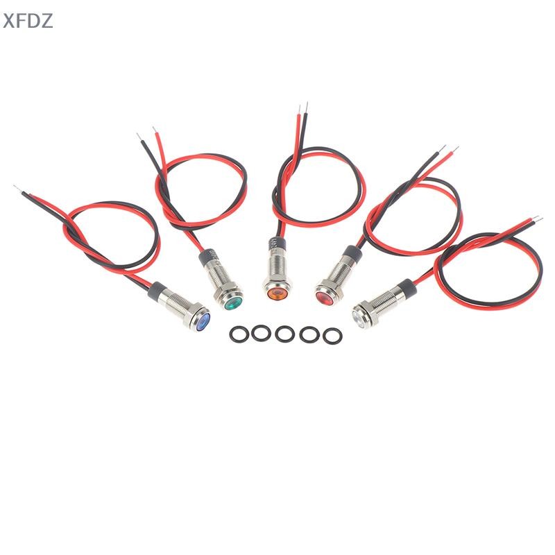 [XFDZ] P67 waterproof 6mm led metal warning indicator light 3v 5v 6v ...