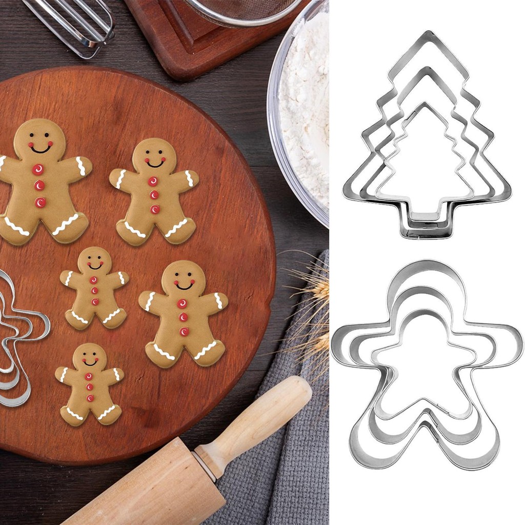 Christmas Cookie Cutters Stainless Steel Biscuit Mold Food-grade Cookie ...