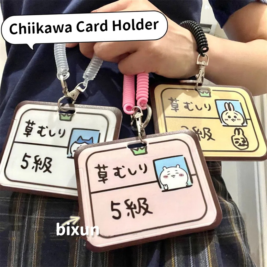 Chiikawa Weeding Horizontal Card Holder 3 Inch Card Sleeve Cartoon Hachiware Usagi Protective ...