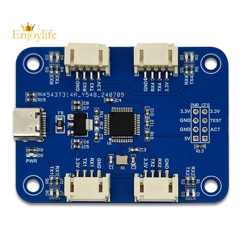 CH344Q USB Type C to 4 Port TTL Serial Module 4-Channel Serial Port ...