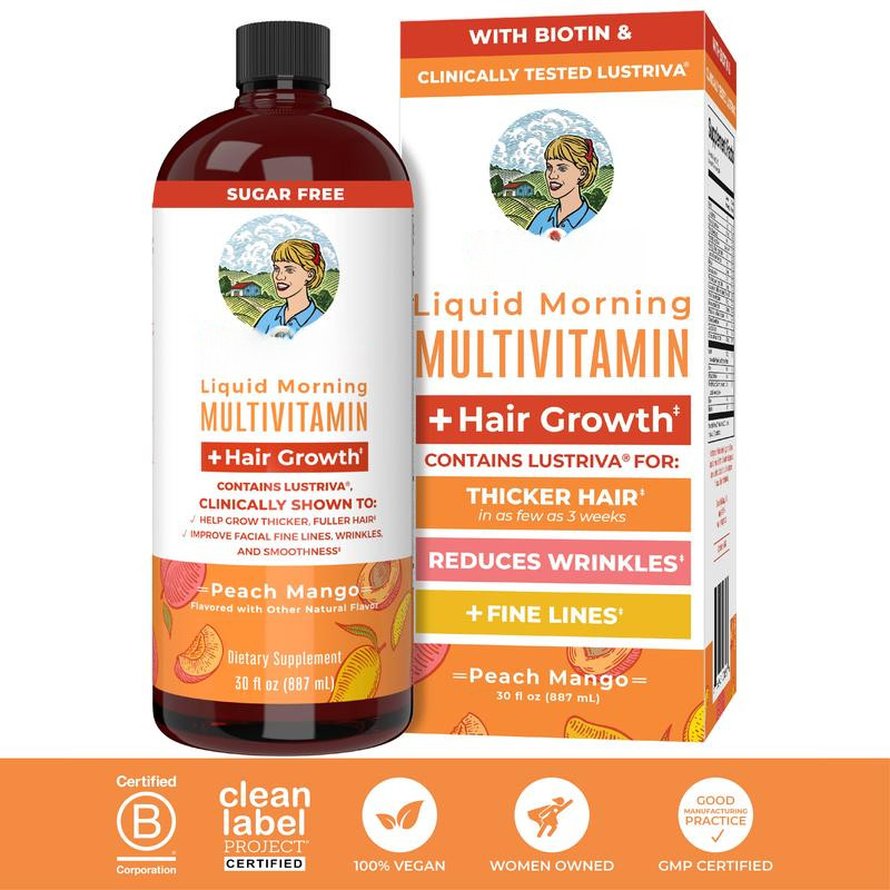 Multivitamin + Hair Growth With Clinically Tested Lustriva - Thicker ...