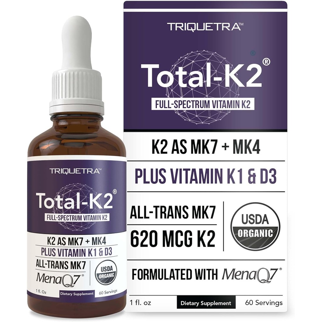 Total K2® | Vitamin K2 as MK7 & MK4 | Plus K1 & Vitamin D3 Cofactor ...